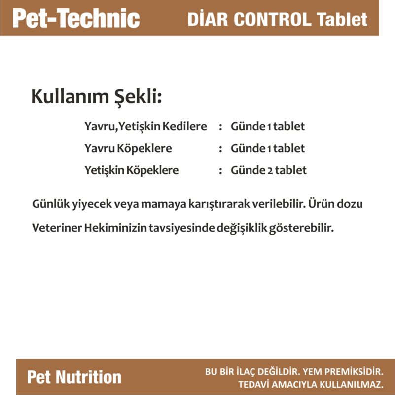 PET-TECHNIC DİAR CONTROL Tablet – DML Teknik